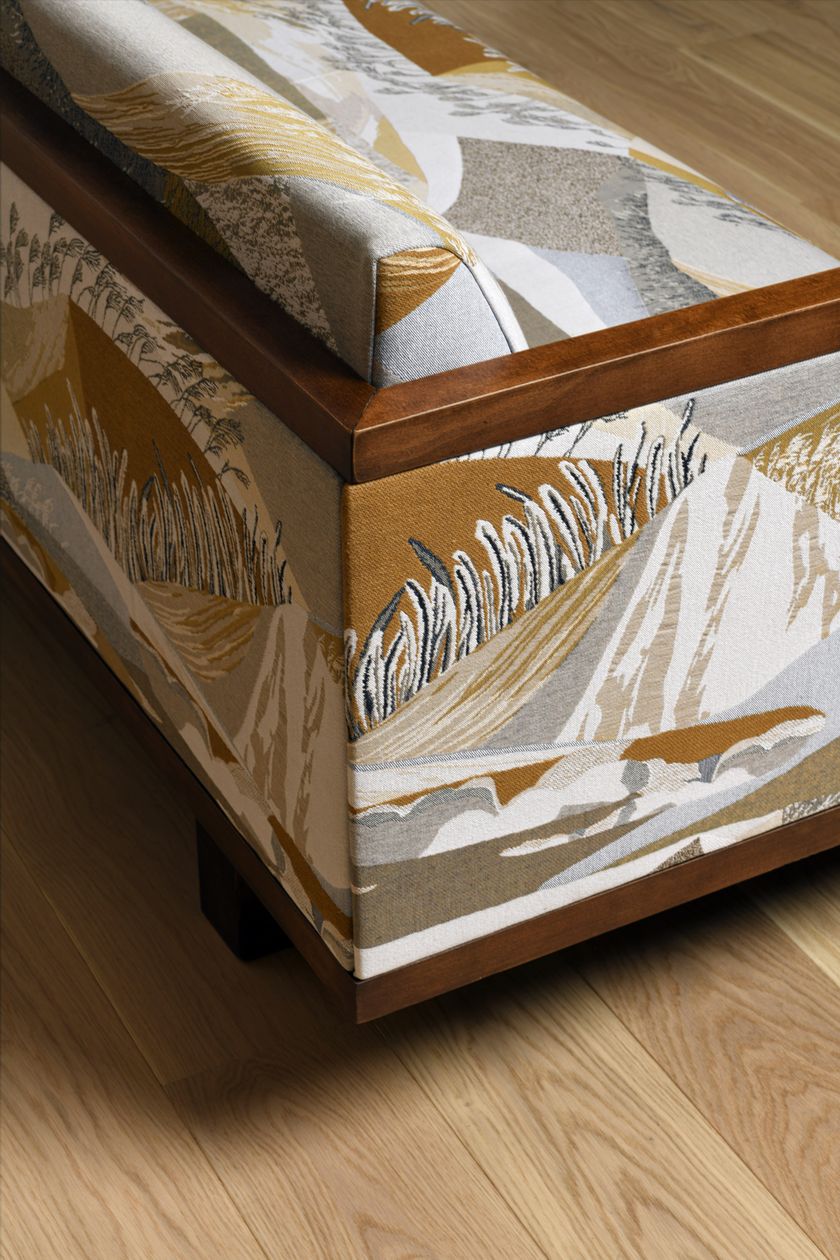Cotton fabric with graphic pattern ALTITUDE By LELIEVRE