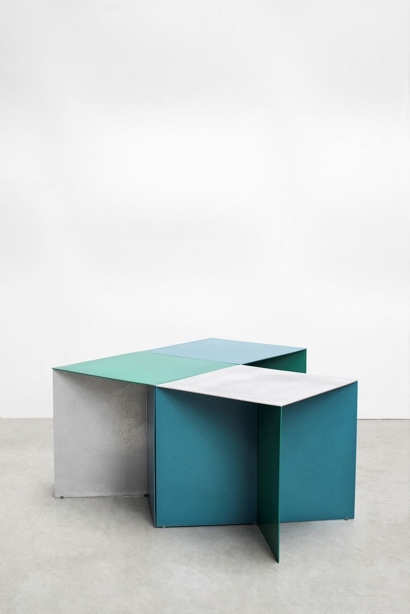 Square aluminium coffee table ALU SQUARE By valerie_objects design ...