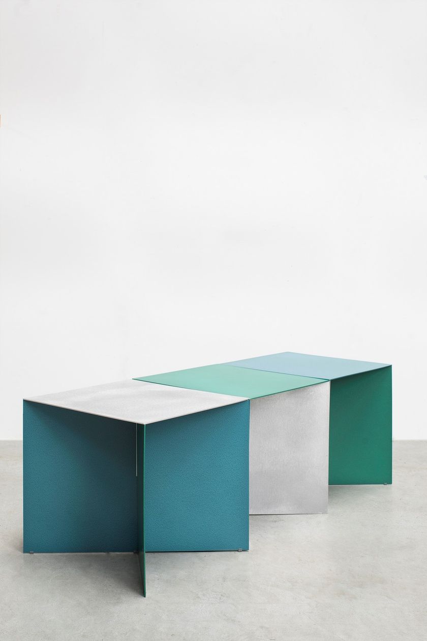 Square aluminium coffee table ALU SQUARE By valerie_objects design ...
