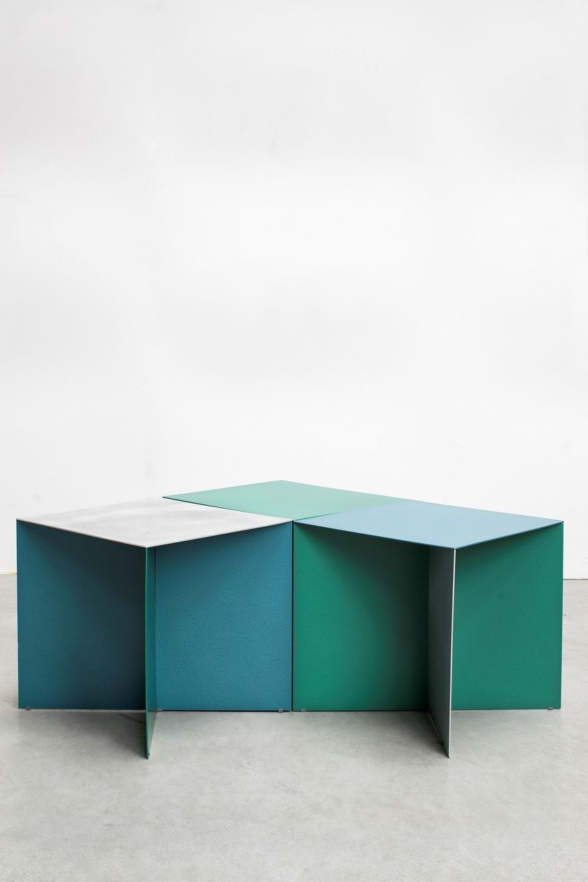 Square aluminium coffee table ALU SQUARE By valerie_objects design ...