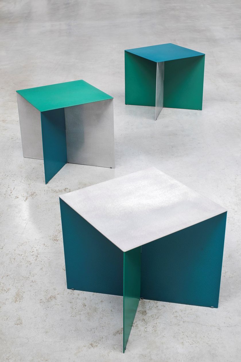 Square aluminium coffee table ALU SQUARE By valerie_objects design ...