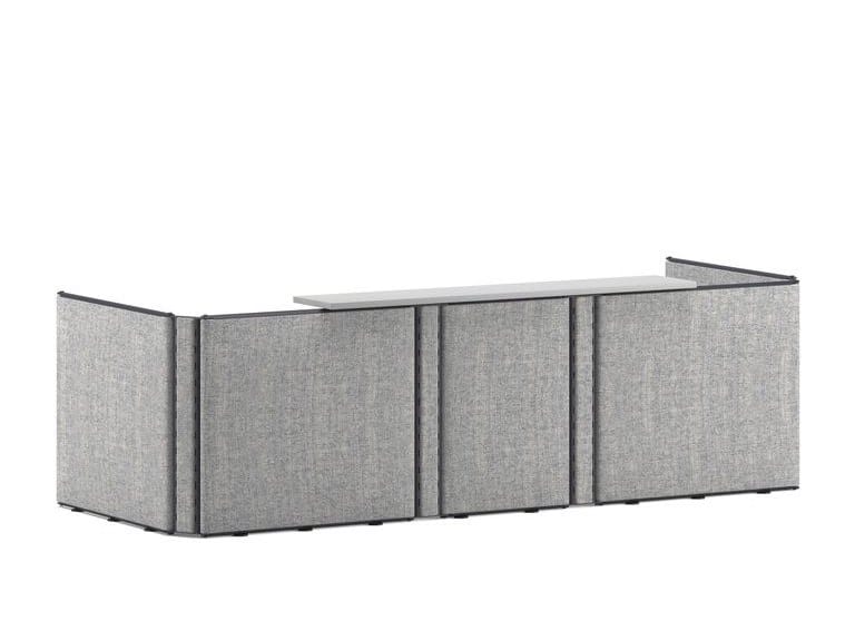 ALVEARE Modular fabric reception desk By Ersa | design Claudio Bellini