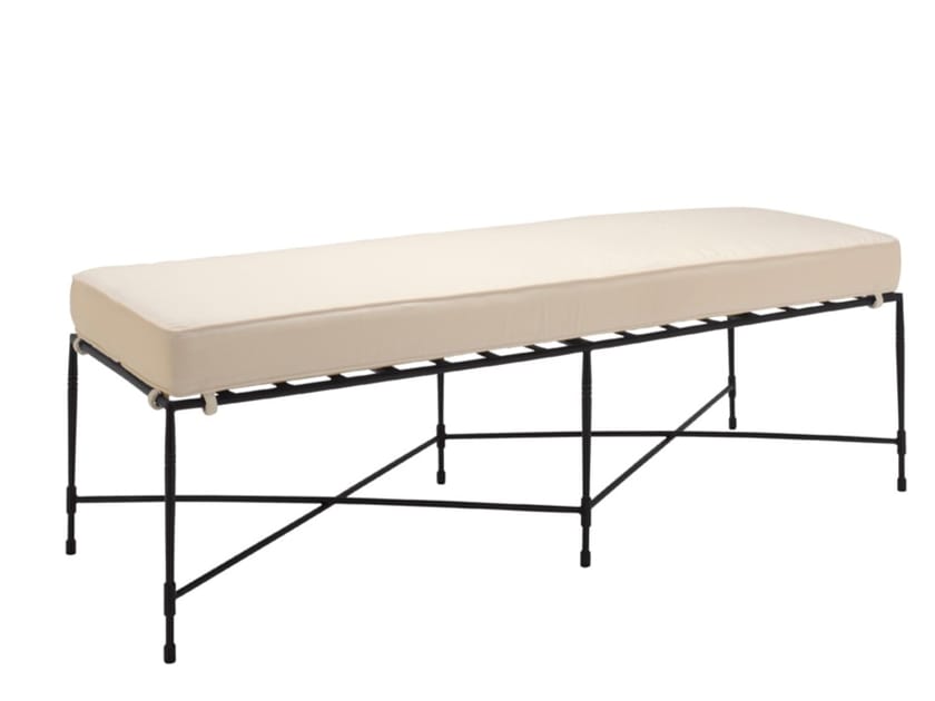 AMALFI Stainless steel backless bench By JANUS et Cie