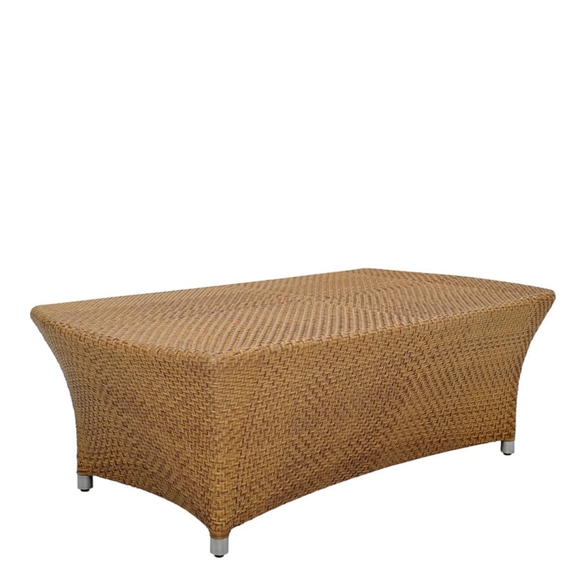 AMARI Rectangular low JanusFiber® garden side table By JANUS et Cie
