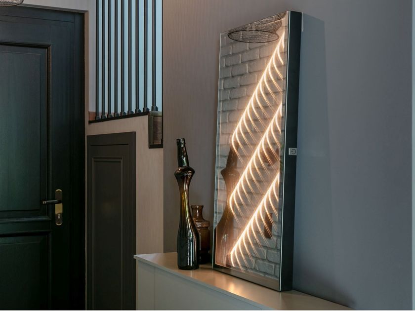 Specchio rettangolare con illuminazione integrata AMBILOOM 800 ...