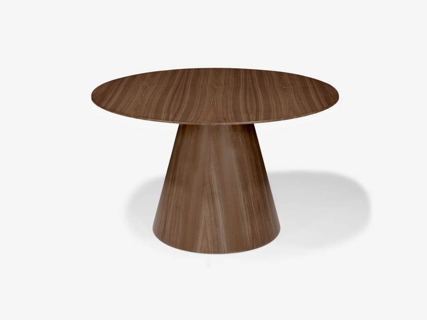 Round wooden table AMELIA By Fuschini design Vasco Lima Mayer