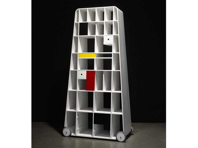 MOVING MONDRIAN Bookcase By AMOSDESIGN