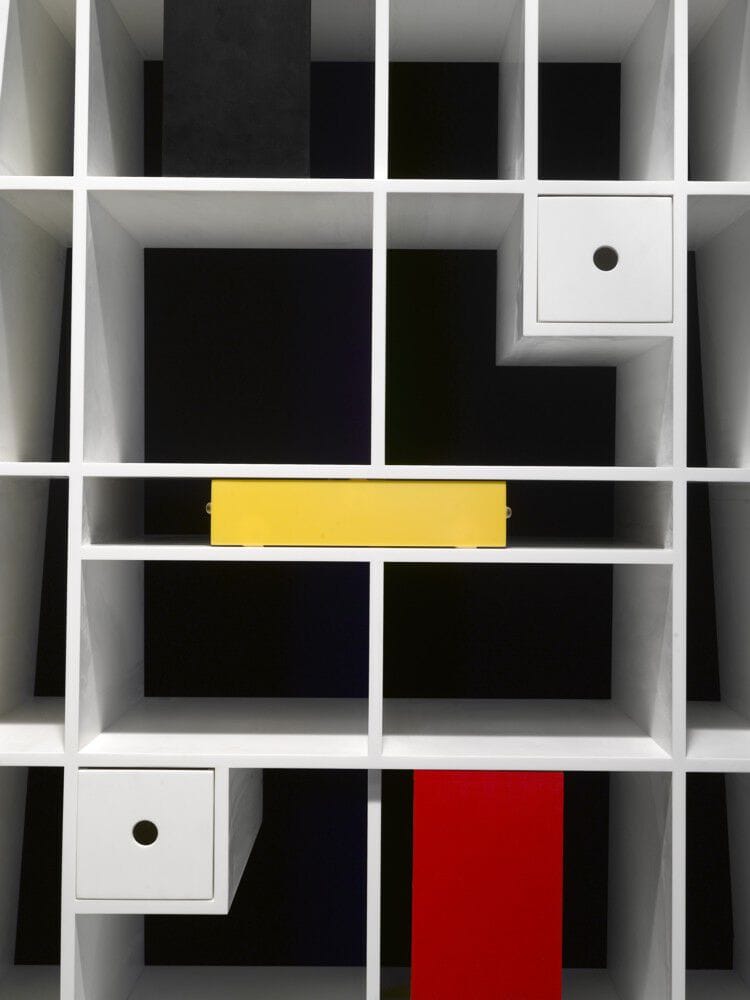MOVING MONDRIAN Bookcase By AMOSDESIGN