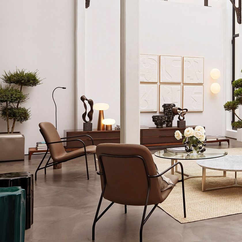 BARTONI Leather easy chair By AMPM