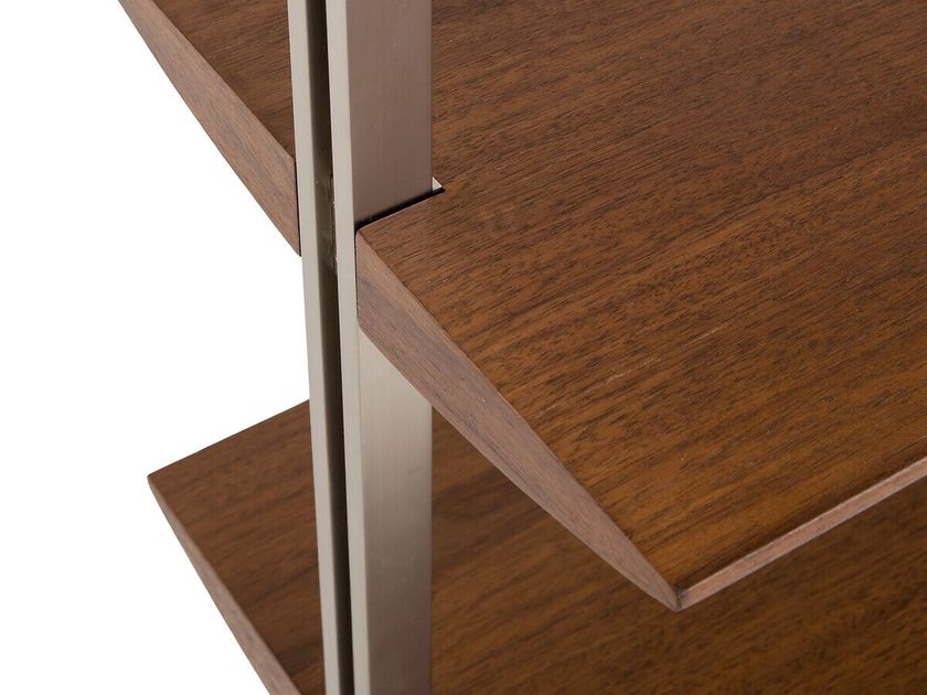 LIVEL Open steel and wood bookcase By AMPM