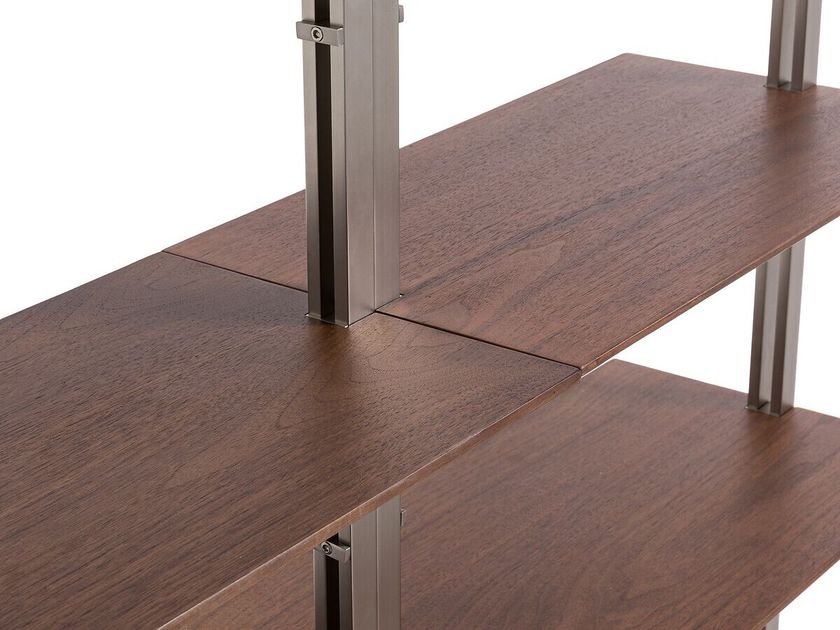 LIVEL Open steel and wood bookcase By AMPM