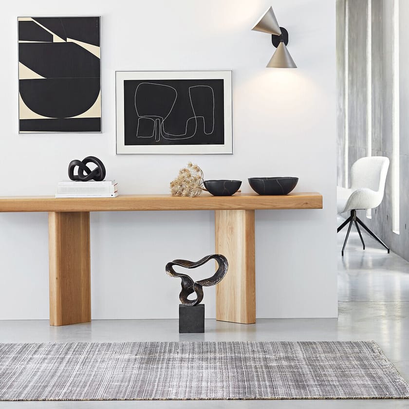 OLAGA Rectangular oak console table By AMPM