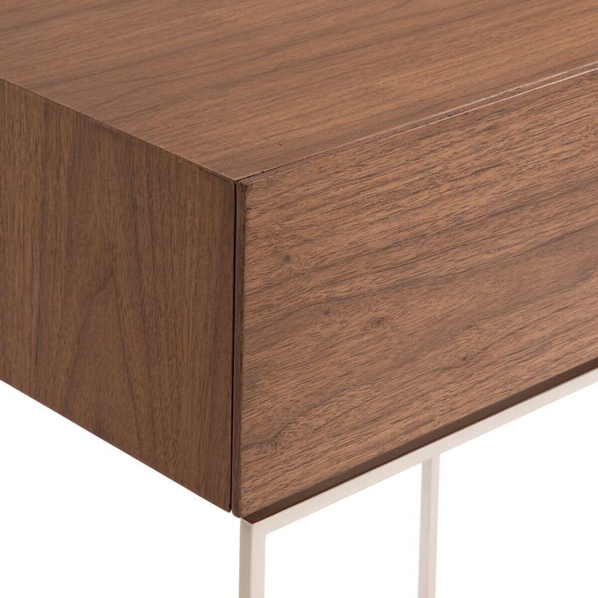OREKO Wood veneer bedside table with drawers By AMPM