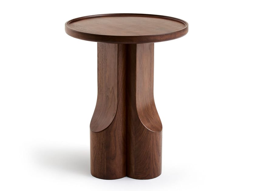 STIGIDO Round walnut side table By AMPM