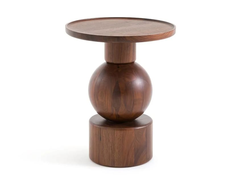 STIGIDO Round walnut side table By AMPM