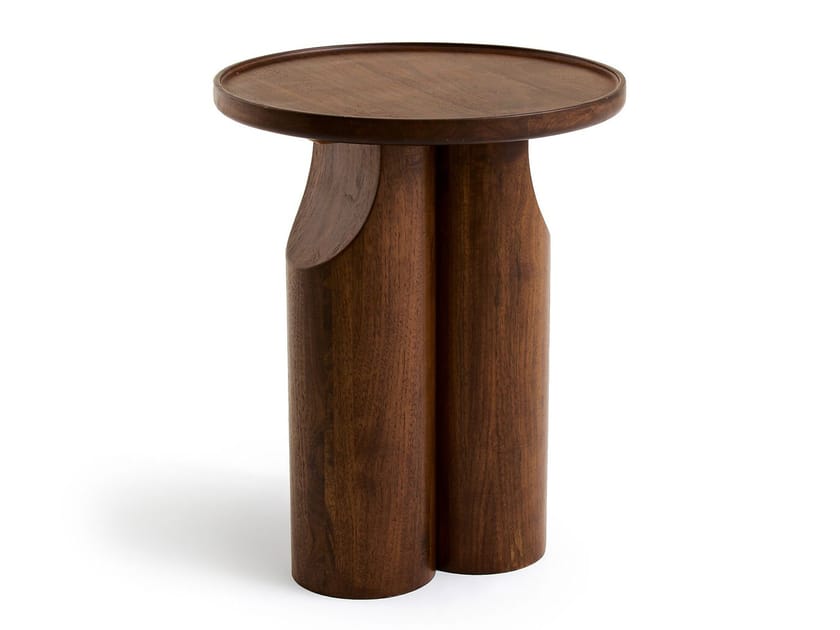 STIGIDO Round walnut side table By AMPM