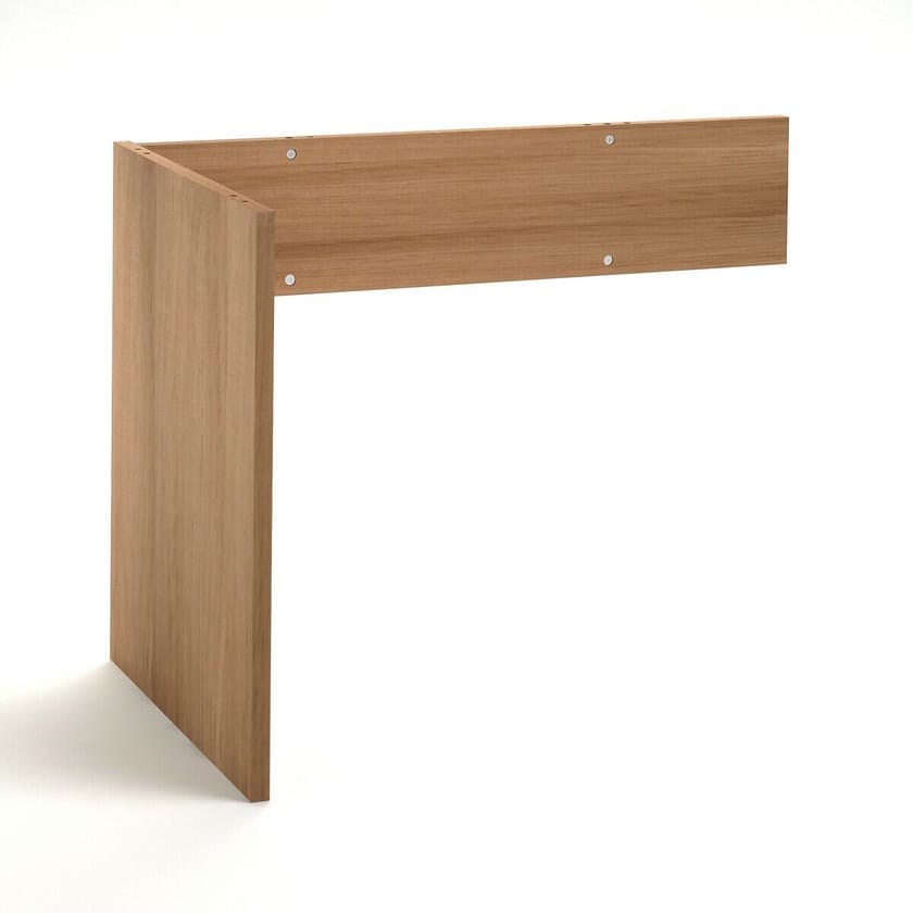 WORKING Sectional rectangular wood veneer office desk By AMPM