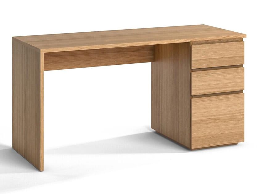 WORKING Sectional rectangular wood veneer office desk By AMPM