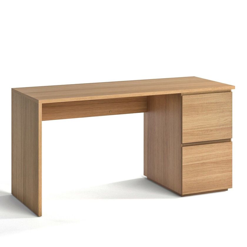 WORKING Sectional rectangular wood veneer office desk By AMPM