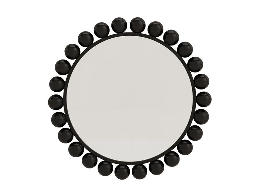 KUMA Miroir rond en bois avec cadre By ANA ROQUE INTERIORS