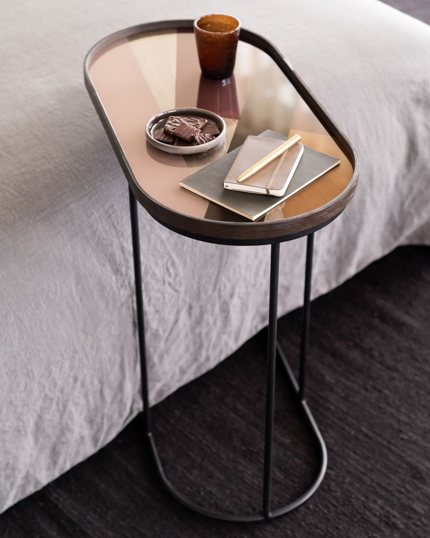 ANGLE GLASS | Oval tray By Ethnicraft design Dawn Sweitzer