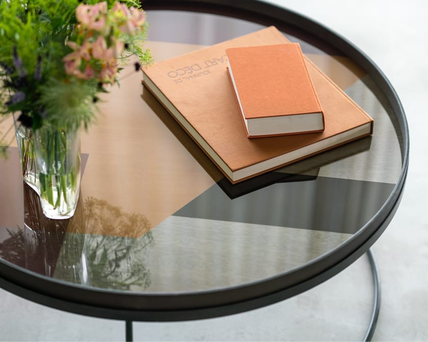 ANGLE GLASS | Round tray Round glass tray By Ethnicraft | design Dawn ...