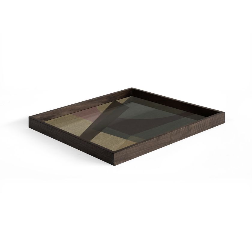 ANGLE GLASS | Square tray By Ethnicraft design Dawn Sweitzer