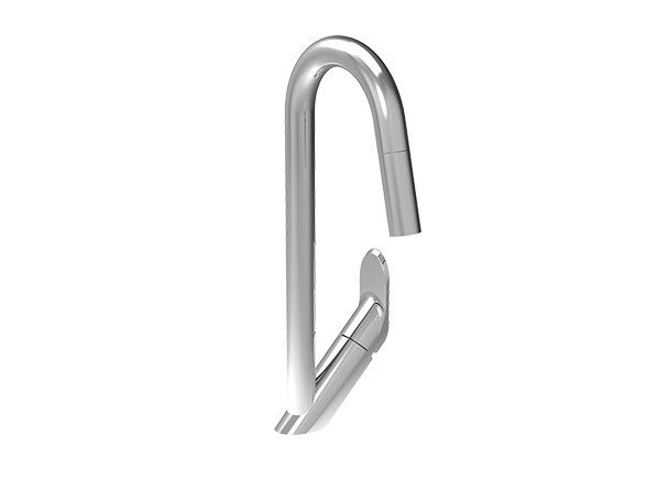 ANGLE Single handle kitchen mixer tap with swivel spout By BARIL