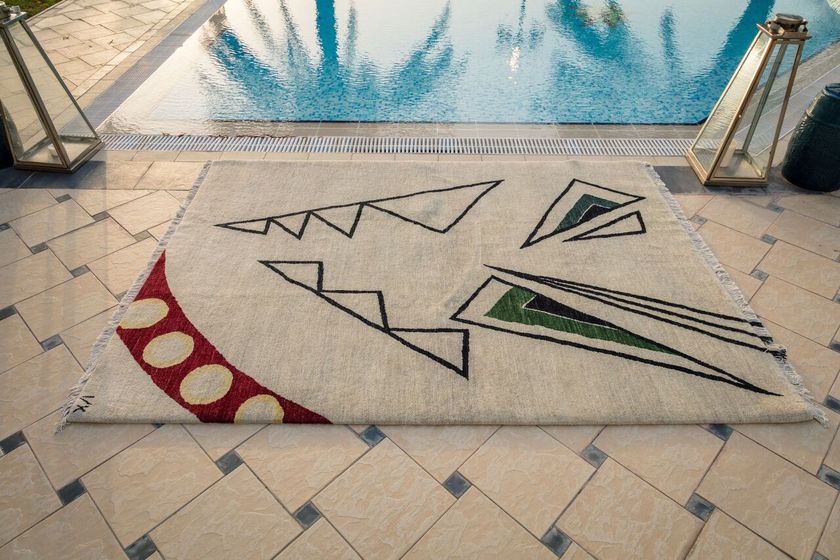 Hand-knotted Afghan wool rug ANGRY By Carpets CC by Cecilia Setterdahl