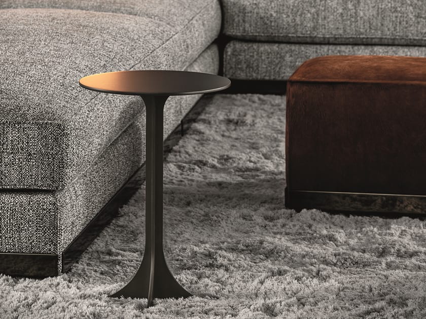 Contemporary style round metal coffee table ANISH By Minotti design ...