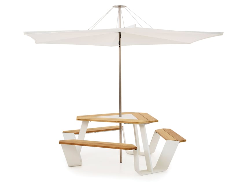 ANKER | Powder coated steel picnic table By Extremis