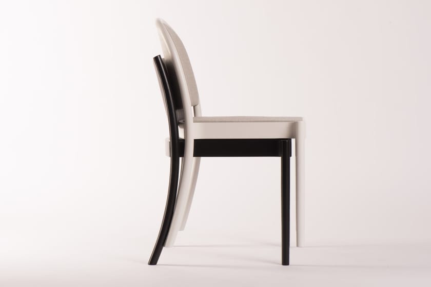 Upholstered stackable chair ANN By Wiener GTV Design design Gabriele e ...