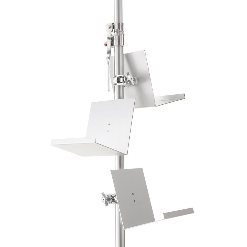 ANNA AUTOPOLE Floor-ceiling mounted Anodized aluminium bookcase By ALU ...