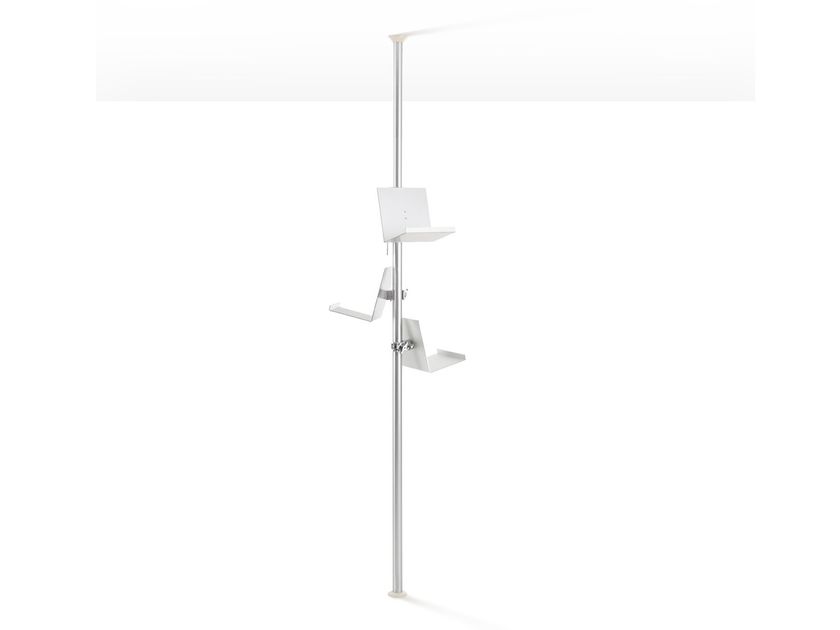 ANNA AUTOPOLE Floor-ceiling mounted Anodized aluminium bookcase By ALU ...