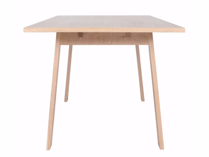 Rectangular oak dining table ANNA By ASPLUND design Thomas Sandell