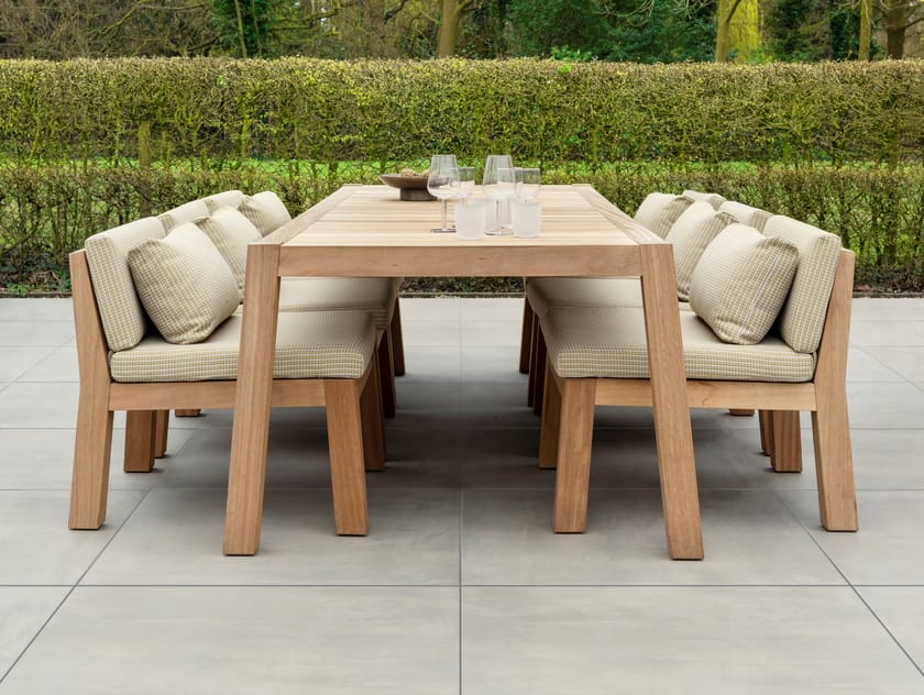 ANNE Rectangular wooden garden table By Piet Boon | design Piet Boon