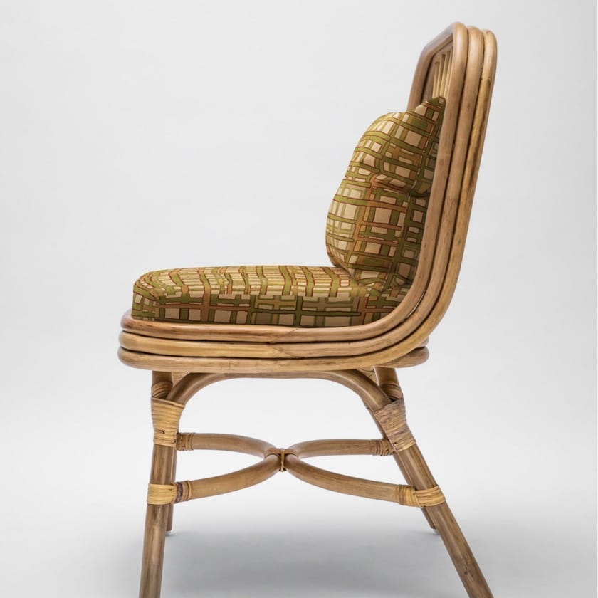 ANNKA | Chair Upholstered rattan chair By POPUS EDITIONS | design ...