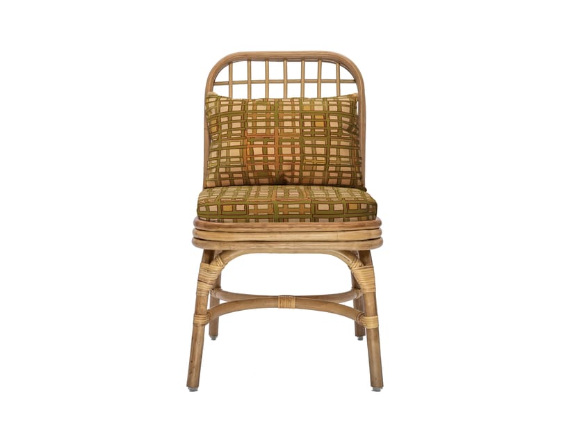 ANNKA | Chair Upholstered rattan chair By POPUS EDITIONS | design ...