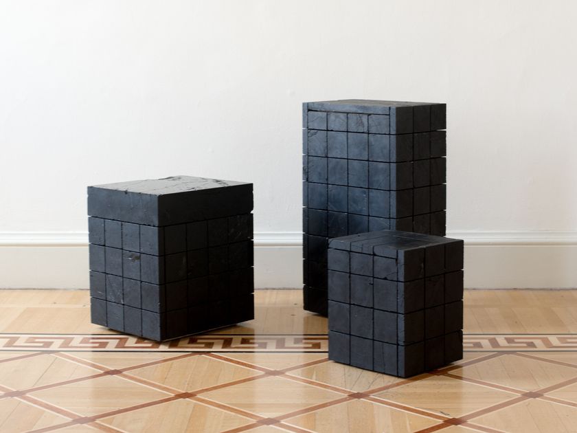 ANTHRACITE COAL | Coffee table Square stone coffee table By MOVIMENTO