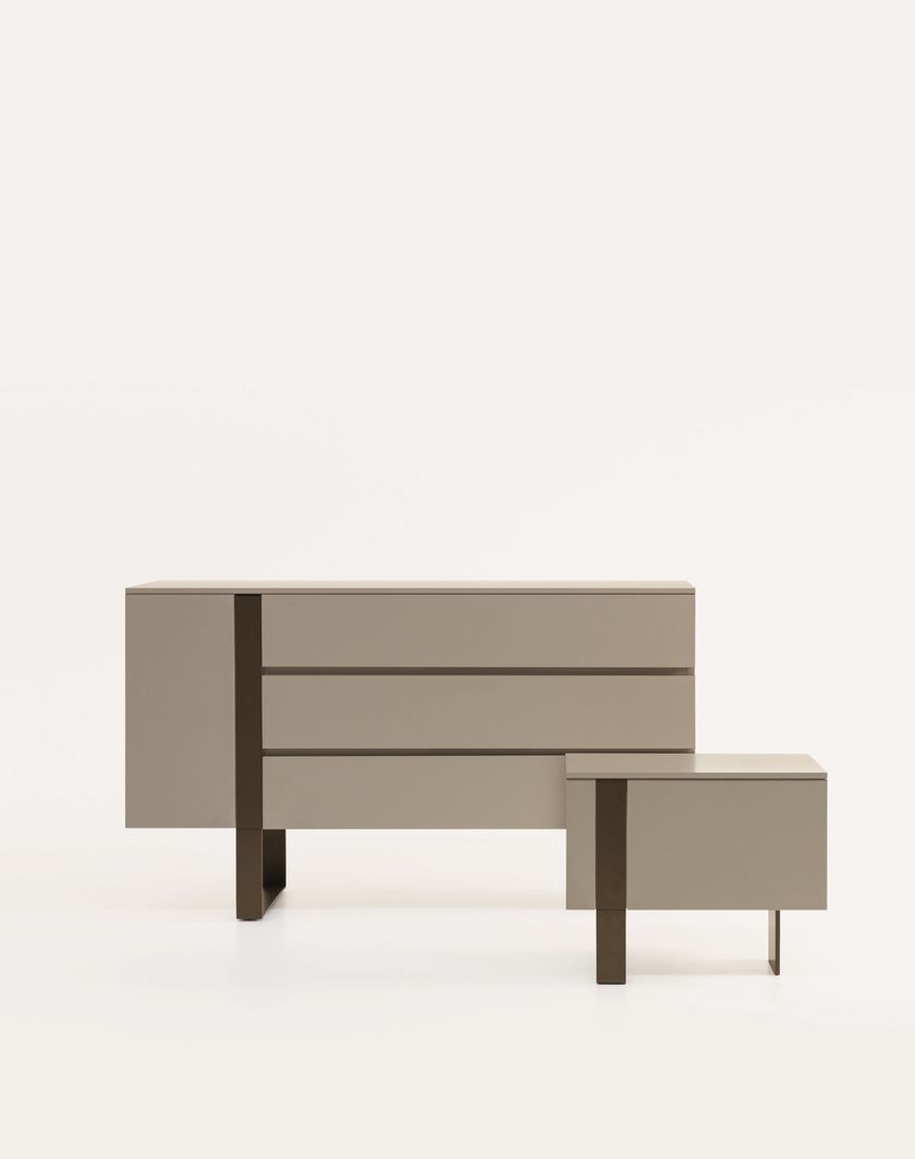 ANTIBES Wooden bedside table with drawers By Bonaldo | design Elle Lab