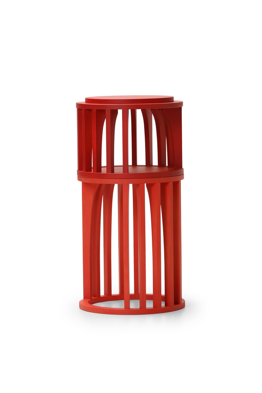 Beech stool / coffee table ANYWAY By True Design