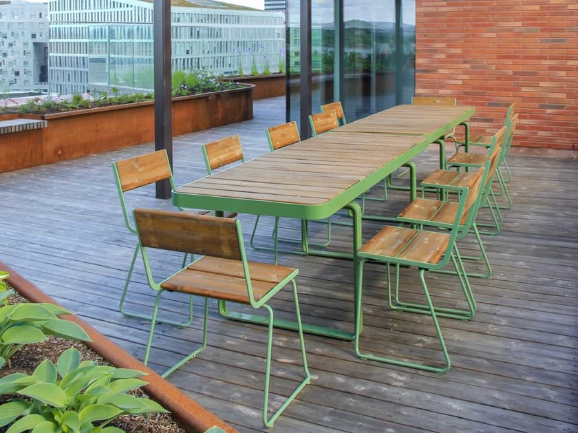 Seduta da esterni in acciaio APRIL GO | Sedia - VESTRE