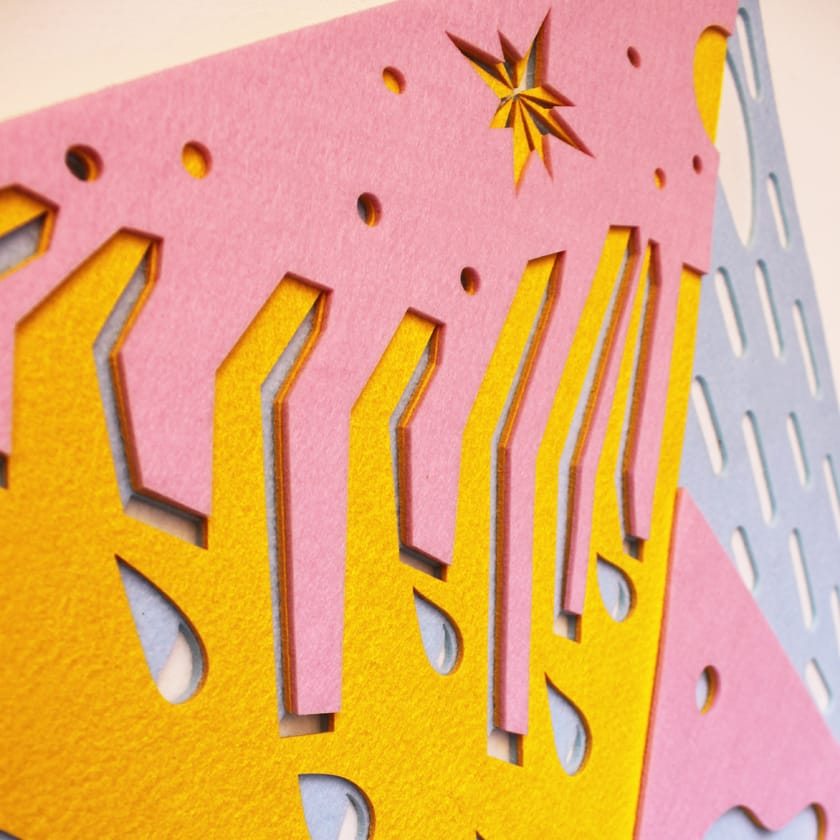 APRIL Wall decor item By MINI art for kids