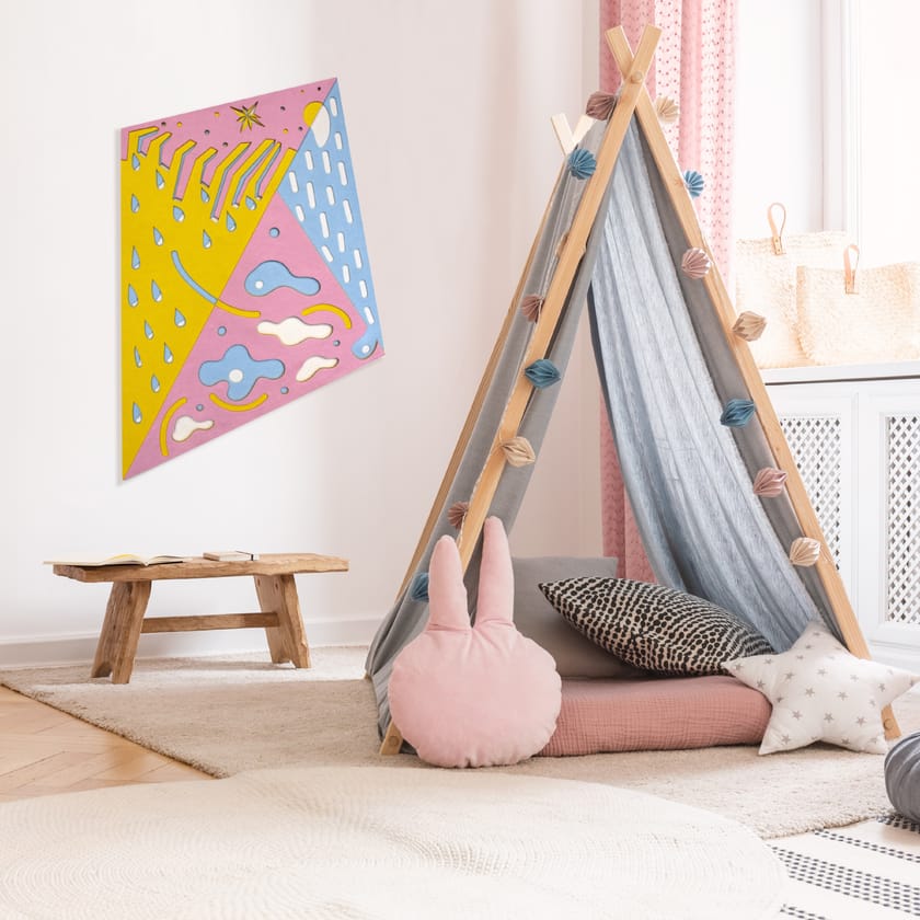 APRIL Wall decor item By MINI art for kids