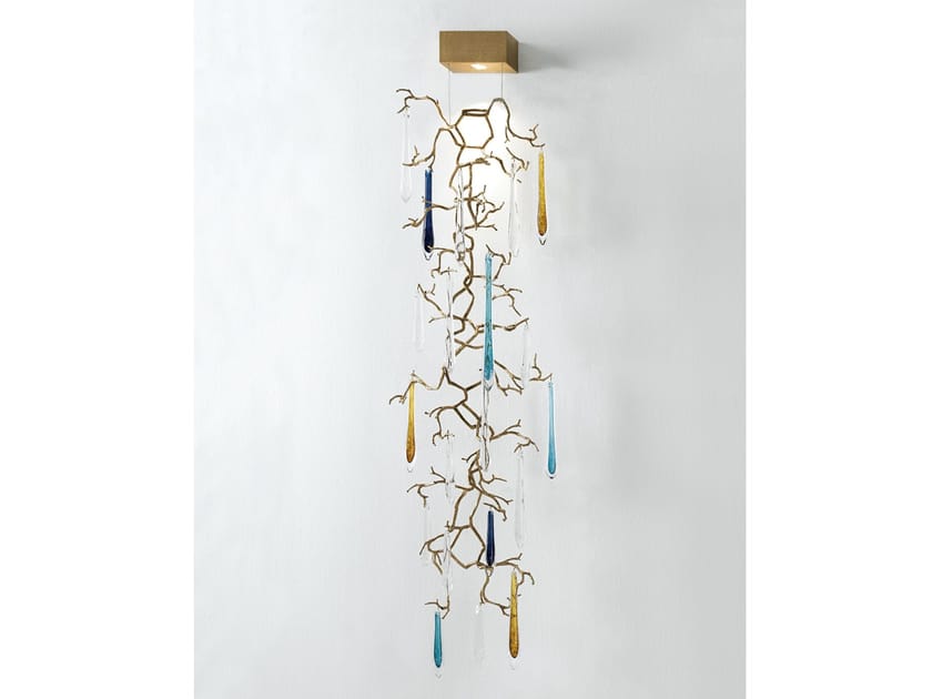 AQUA TEJO Handmade bronze wall lamp By Serip