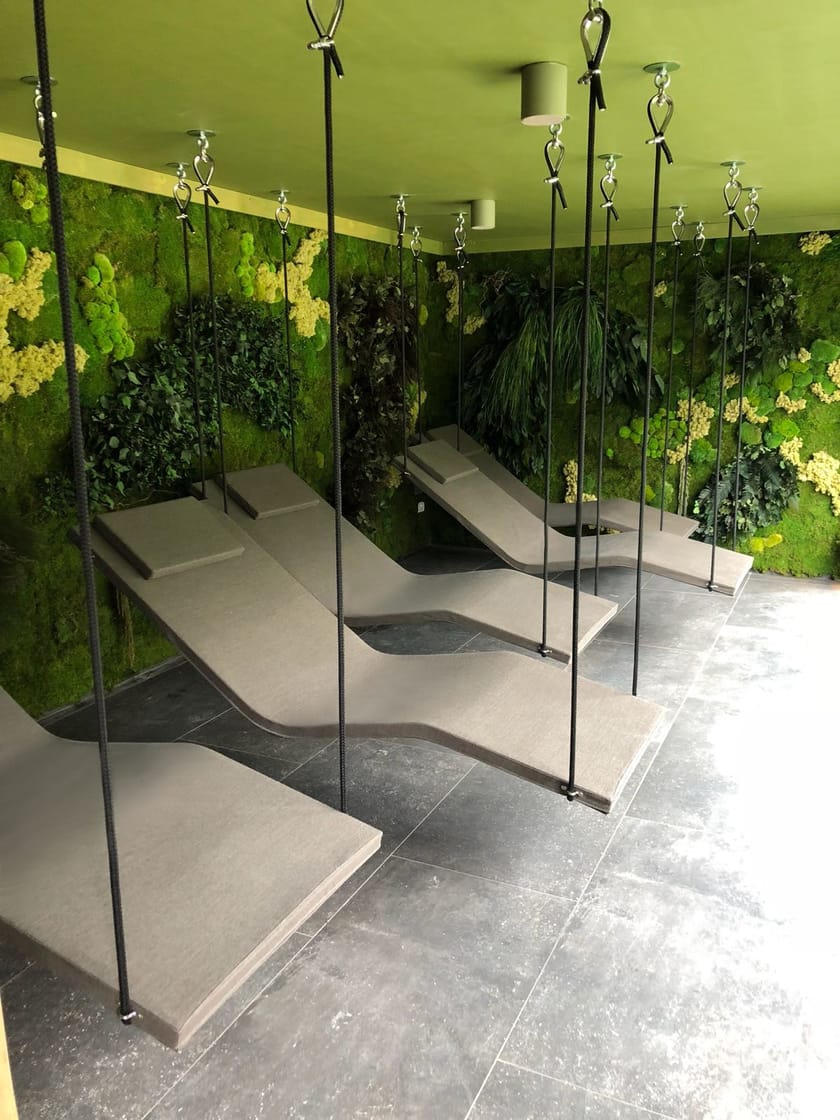 Anti-bacterial Batyline® and nautical rope spa bed ARC EN CIEL By Rever