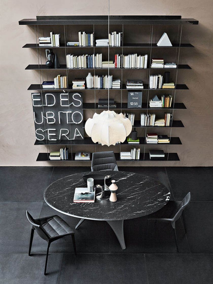 ARC Round table with glass or marble top By Molteni & C. | design ...