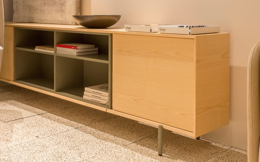 Sideboard with sliding doors ARCHIMEDE6 By True Design design PARISOTTO ...