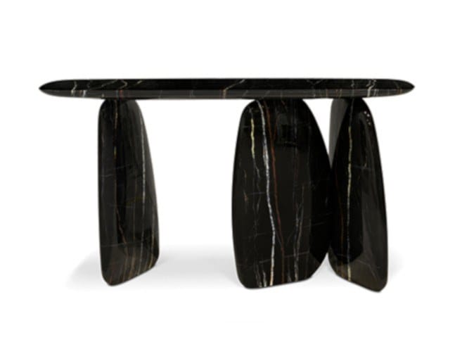 ARDARA II Rectangular wooden console table By BRABBU