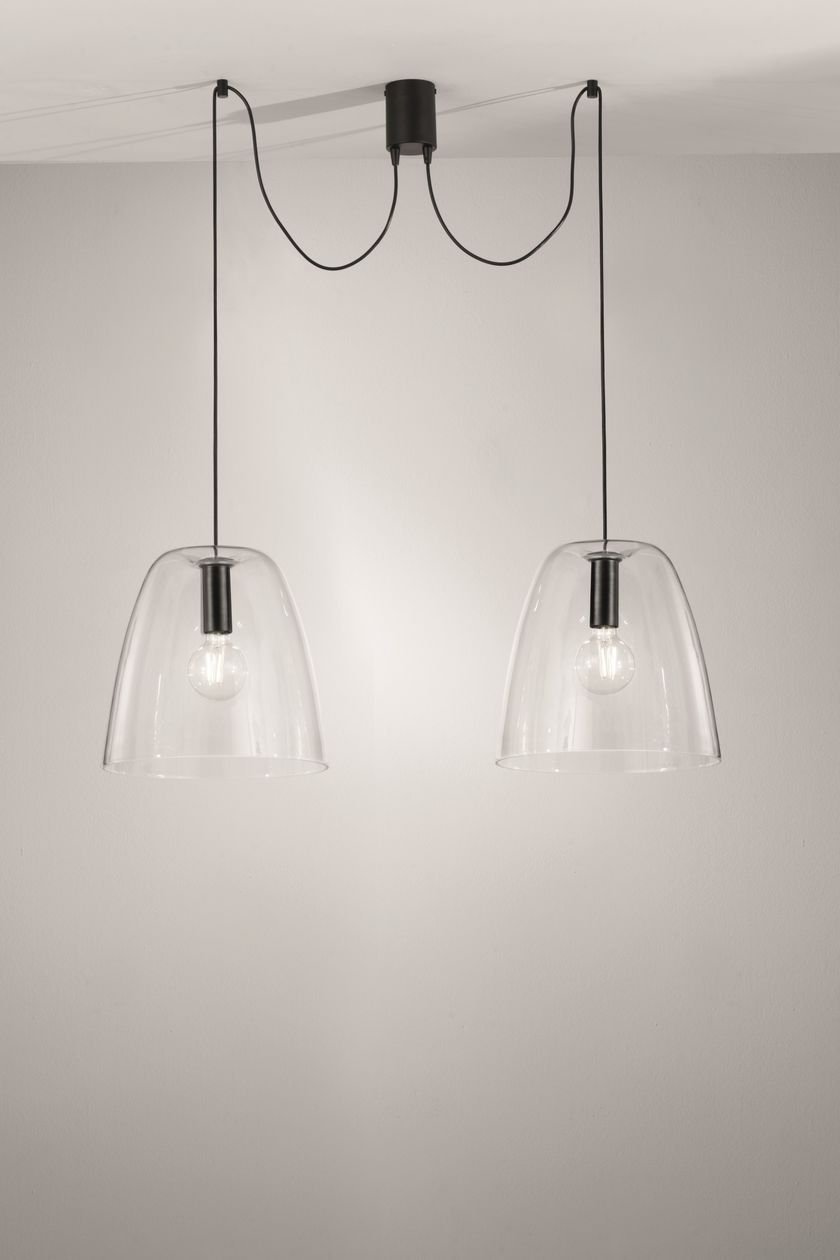 ARES | Lampada a sospensione in vetro By Fan Europe Lighting